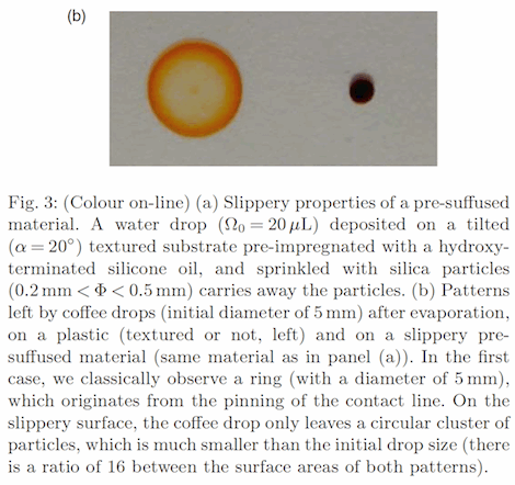 Physics: Claiming control of the coffee-stain effect – Improbable Research