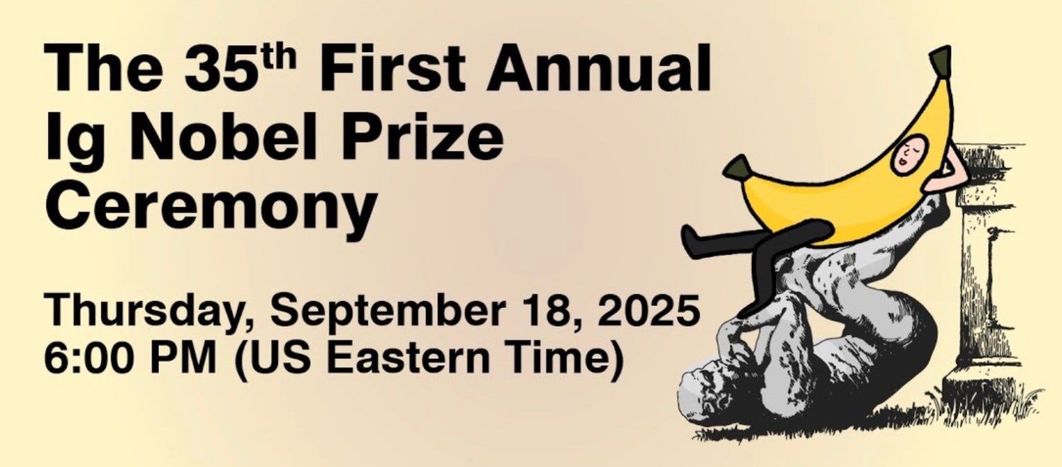 TODAY: The 2025 Ig Nobel Prize Ceremony – Improbable Research
